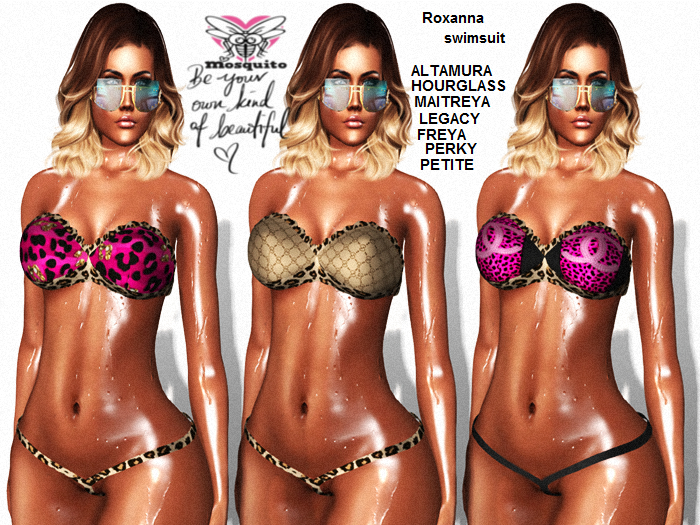 Second Life Marketplace Mosquito Swimsuit Roxanna Body Mesh